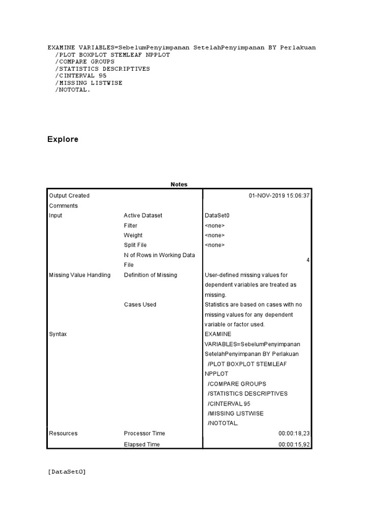 SPSS Uji PH | PDF | Errors And Residuals | Median