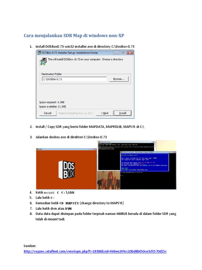 Cara Menjalankan SDR Map Di Windows nonXP | PDF | Komputer