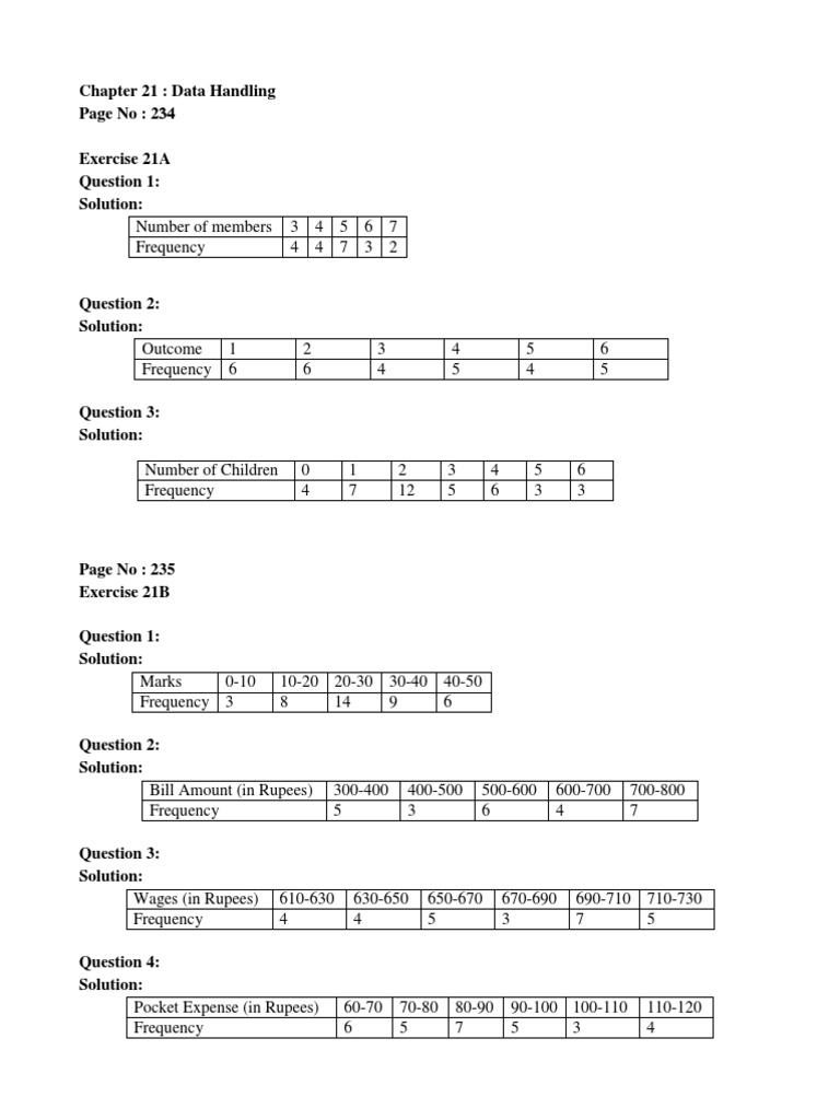 Chapter-21 Data Handling PDF | PDF | Teaching Mathematics | Nature