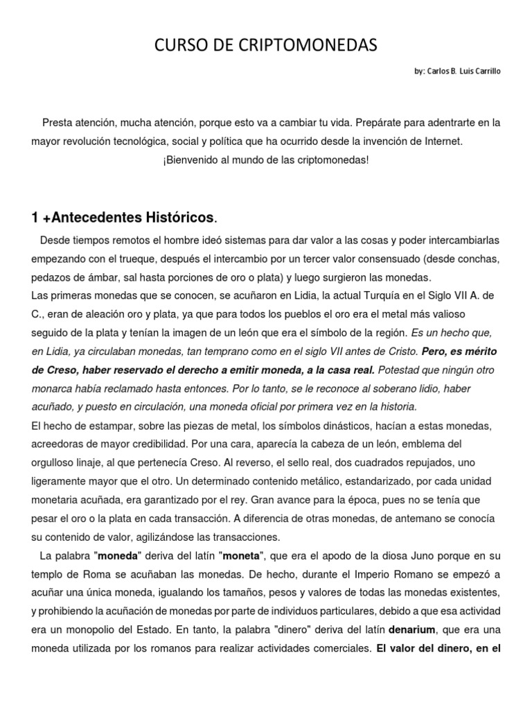 Curso Basico de Criptomonedas 1ra Parte (1 de 4) | PDF | Criptomoneda ... Curso Basico de Criptomonedas 1ra Parte (1 de 4) | PDF | Criptomoneda ...