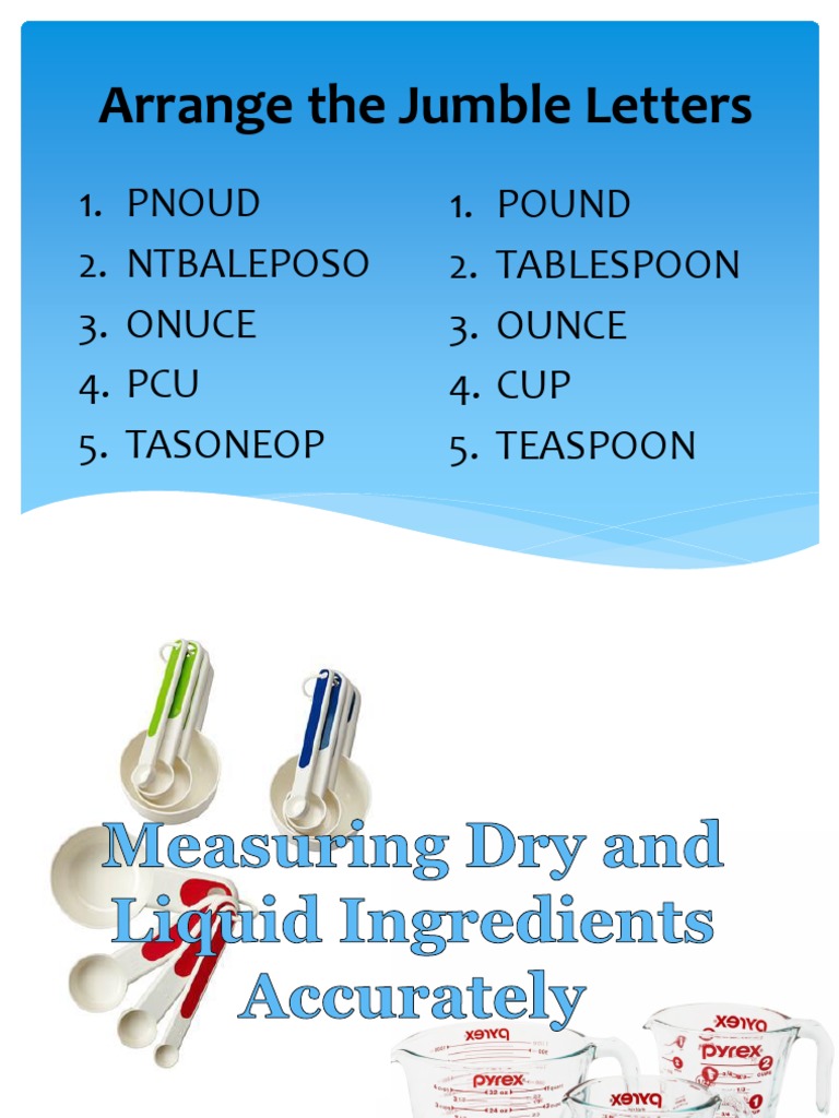 Jumbled Letters Activity Instructions | PDF | Shortening | Spoon