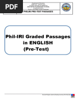 Grade 5 - GST - Phil Iri - English | PDF | Shoe