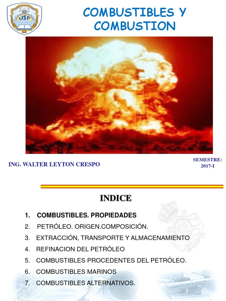 Tipos y propiedades de combustibles | PDF | Combustión | Combustibles