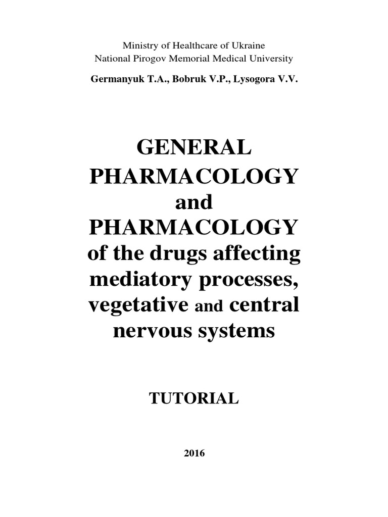 Pharmacology Book | PDF | Bioavailability | Pharmacology