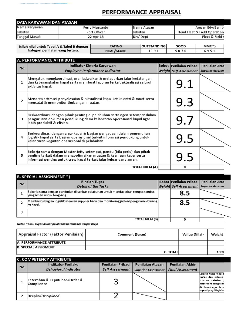 Draft Performance Appraisal | PDF