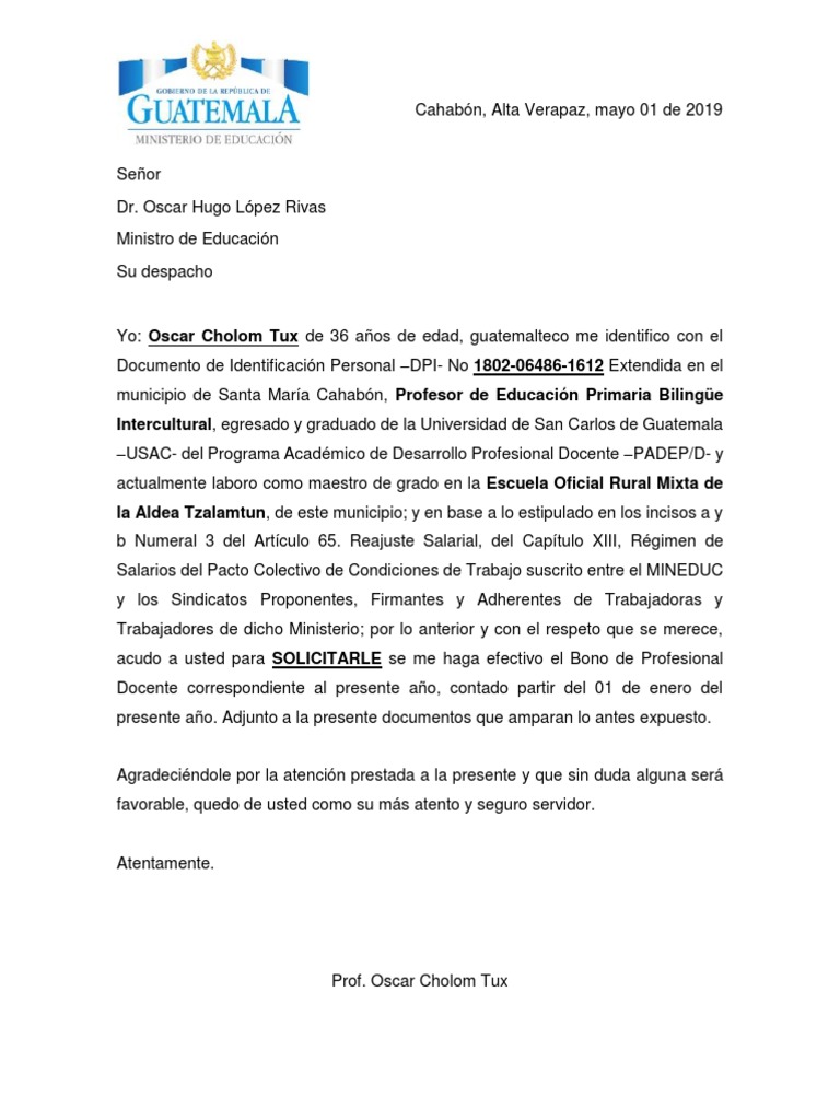 Solicitud PADEP | PDF | Guatemala | Aprendizaje