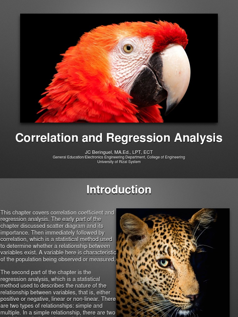 Correlation and Regression Analysis | PDF | Correlation And Dependence | Coefficient Of ...