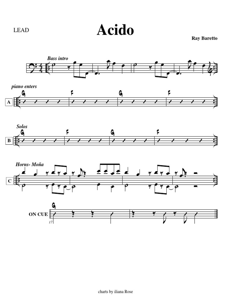 Acido Leadsheet | PDF