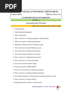 BBA 1st Sem Important Question Papers | PDF | Marketing | Supply ...