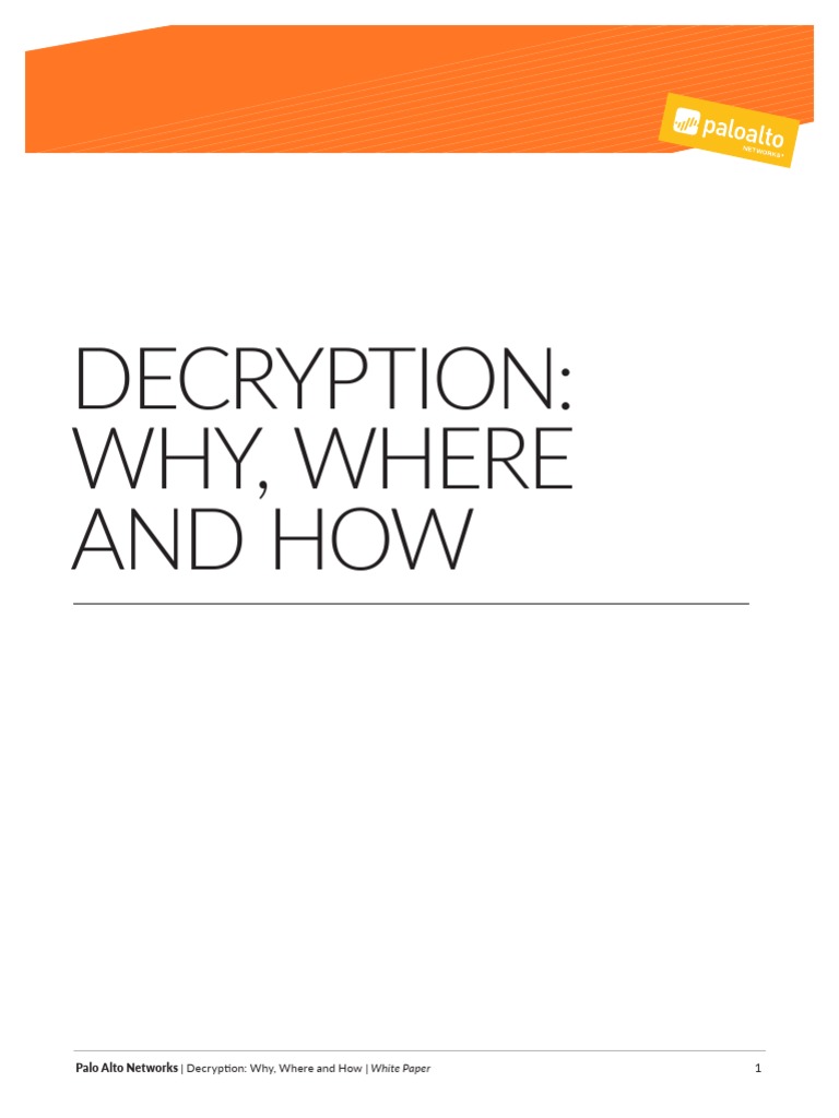 Decryption Why Where and How | Download Free PDF | Transport Layer Security | Public Key Certificate