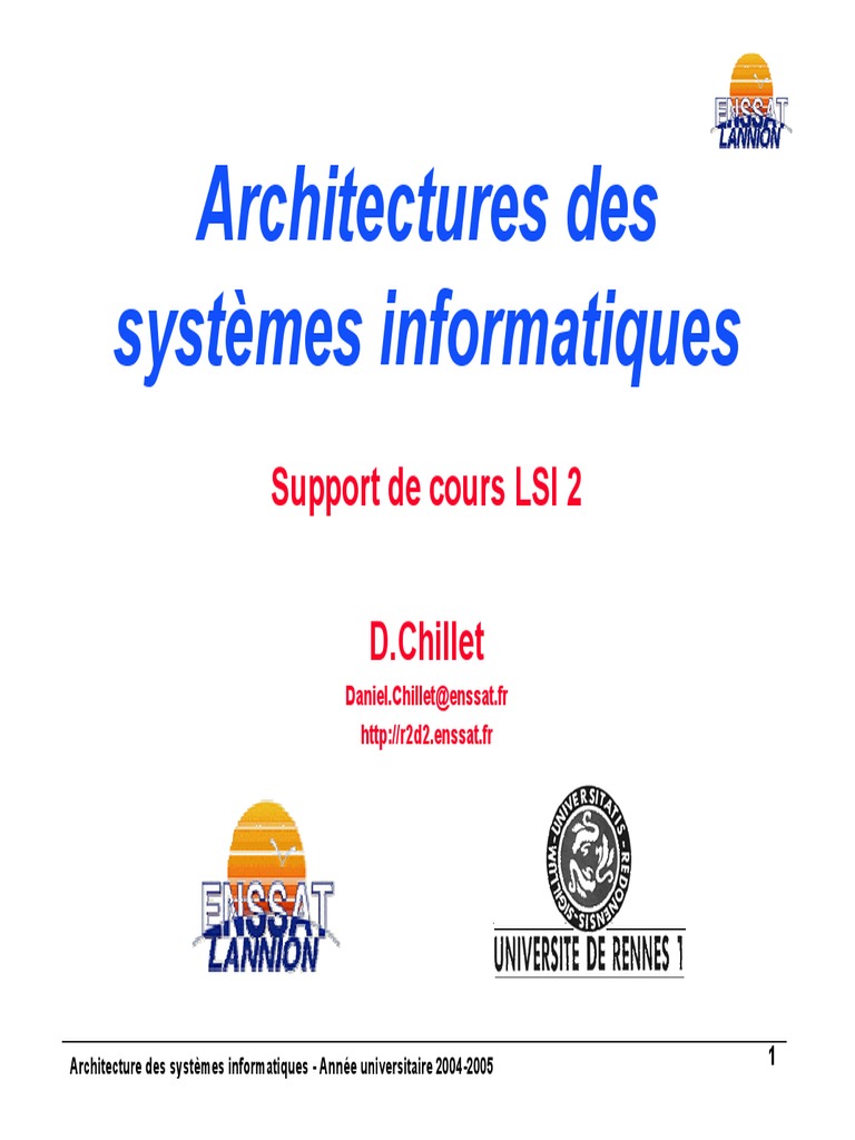 Cours sur l'Architecture Informatique | PDF | Programme informatique | Programmation