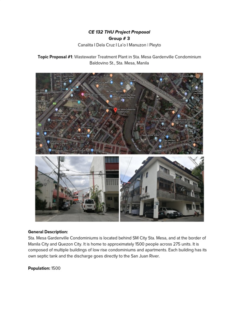 CE 132 Site Proposal (Pass 1) | PDF | Metro Manila | Business