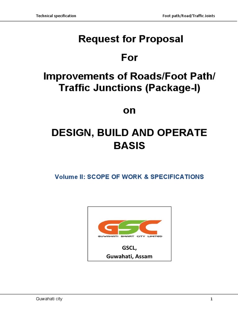Vol 2 RFP | PDF | Road | Road Surface