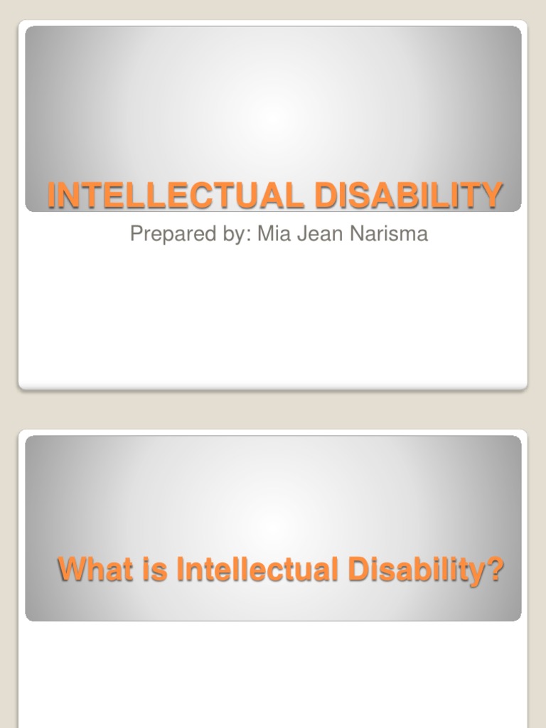 Intellectual Disability | PDF