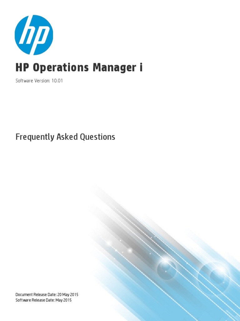 Hp Man Omi 10 01 Faq Pdf Pdf Oracle Database Scalability