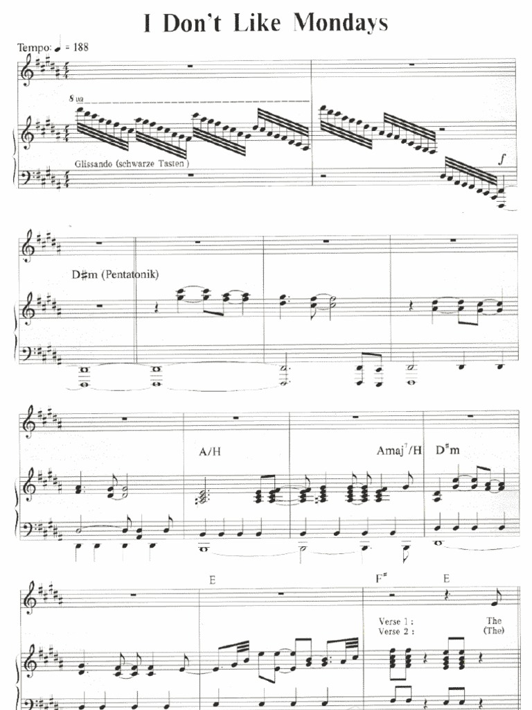 Boomtown Rats I Don T Like Mondays | PDF