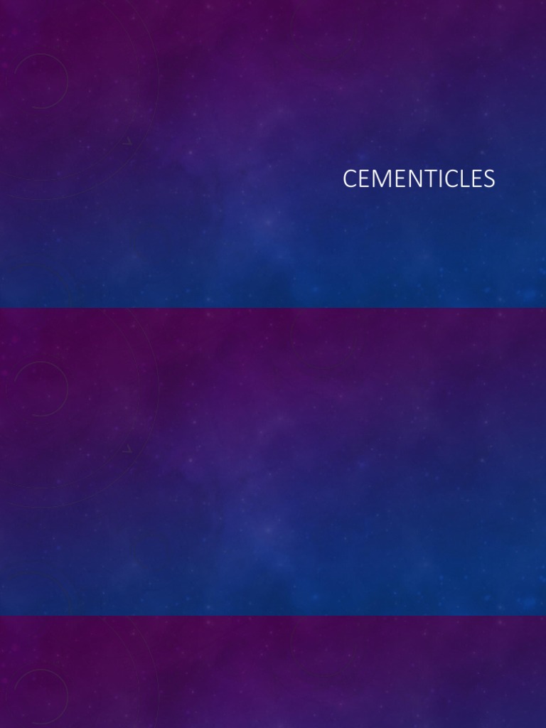 Cementicles | PDF