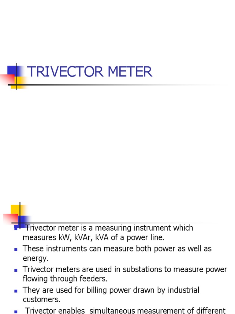 Trivector Meter Overview and Functionality | PDF | Science ...