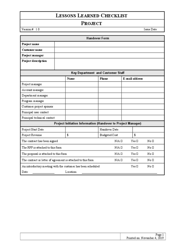 Project Hand Over Form | PDF | Communication | Cyberspace