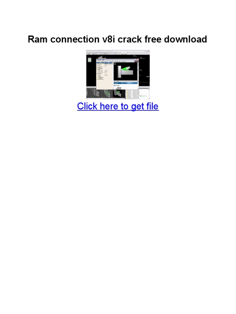 Ram Connection V8i Crack Free Download: Click Here To Get File | PDF