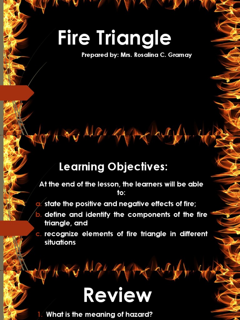 Fire Triangle | PDF | Fires | Chemistry
