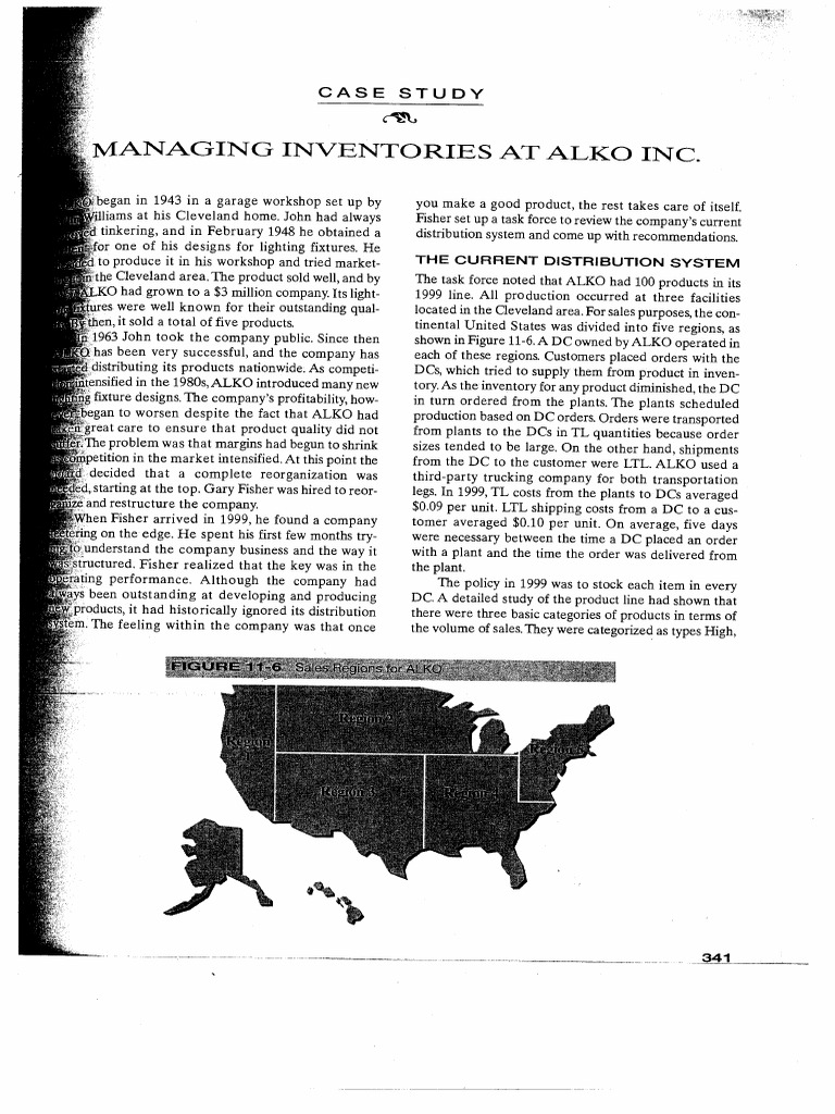 Managing Inventories at Alko Inc.: Case Study | PDF | Business | Nature Managing Inventories at Alko Inc.: Case Study | PDF | Business | Nature