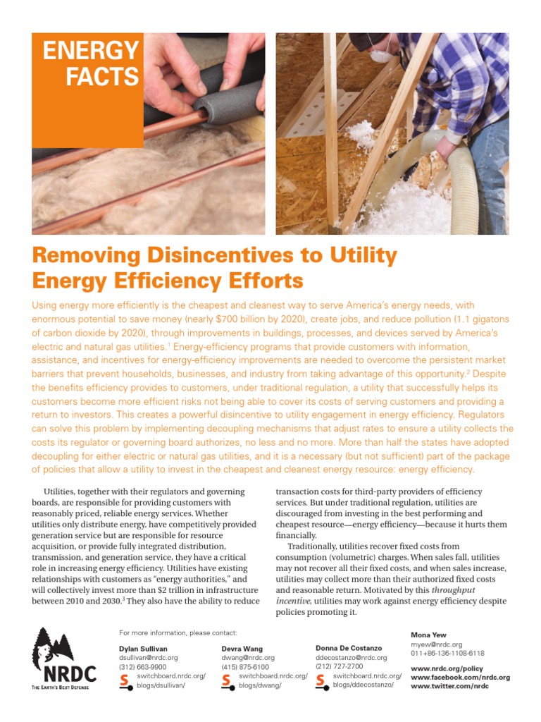 Decoupling Utility Energy | PDF | Efficient Energy Use | Kilowatt Hour