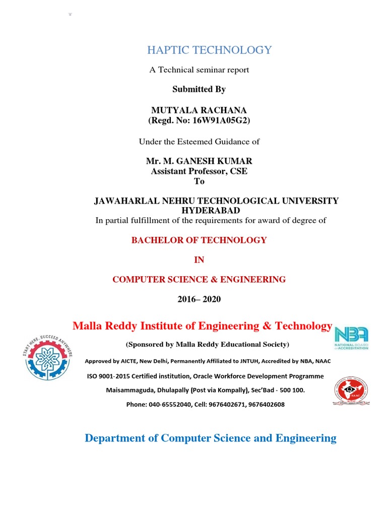 Documentation Haptic Technology | Download Free PDF | Virtual Reality | Video Games