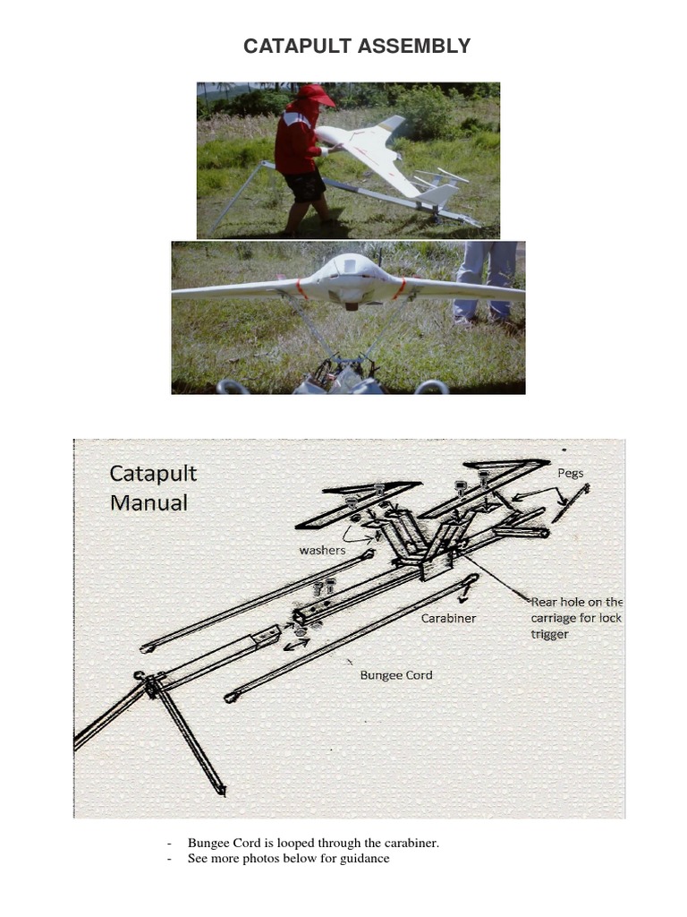 Catapult Assembly: - Bungee Cord Is Looped Through The Carabiner. - See ...