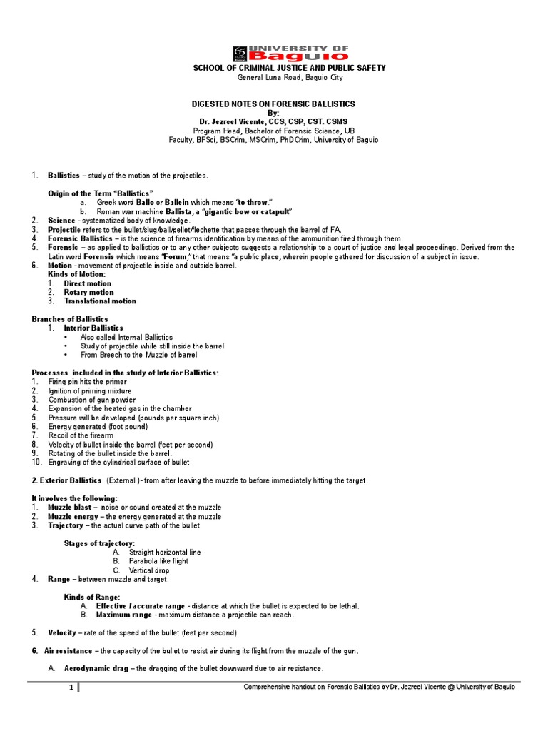 Forensic Ballistics | PDF | Caliber | Bullet