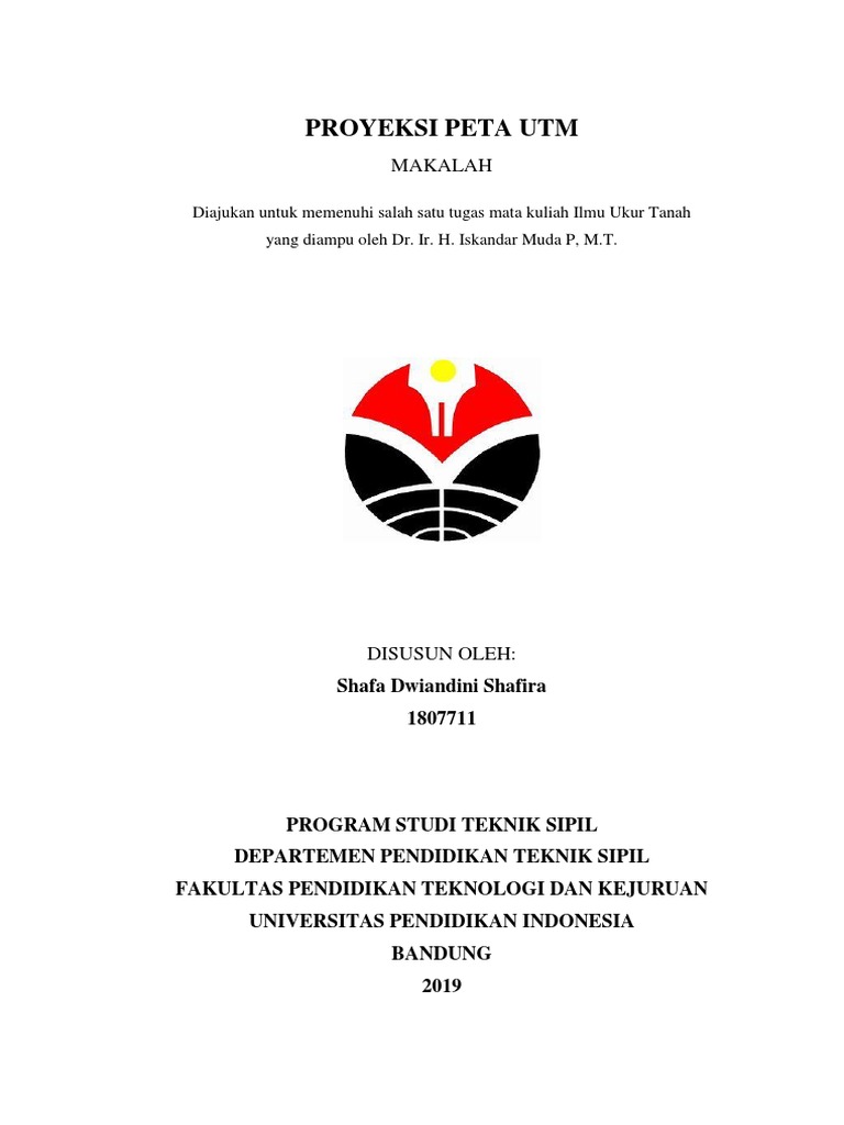 (Makalah) Proyeksi Peta Utm | PDF
