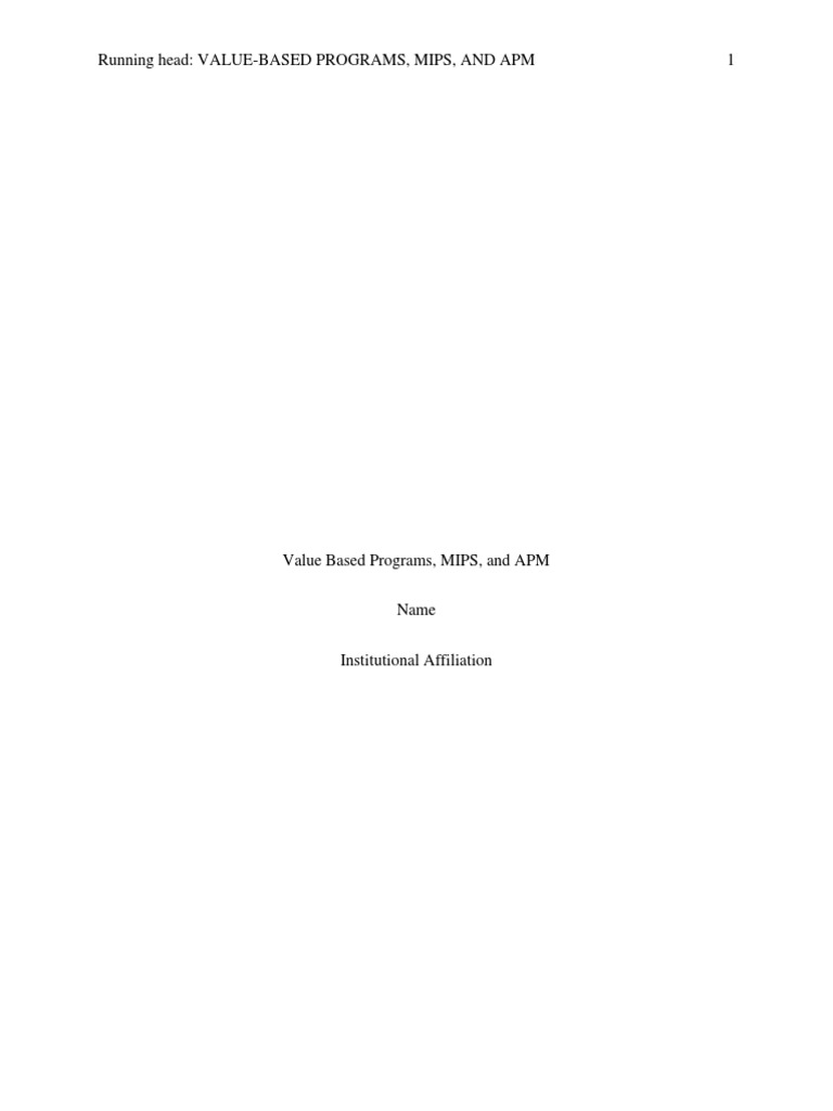 Value-Based Healthcare: MIPS and APM Overview | PDF | Medicare (United ...