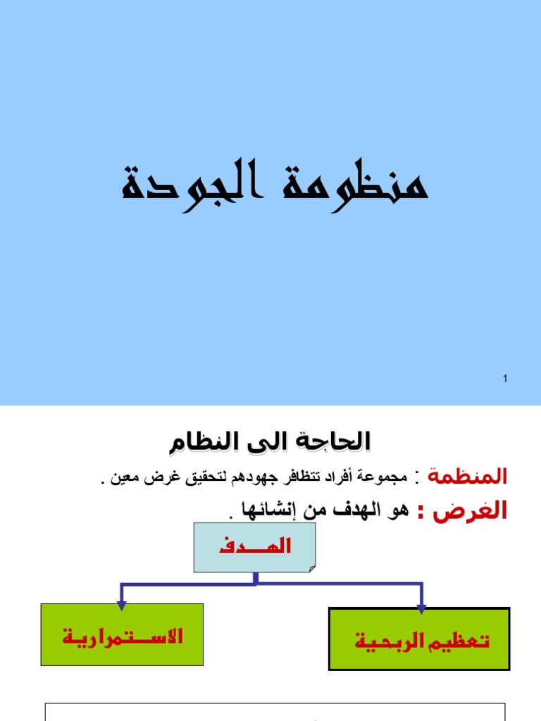 Quality System Arabic | PDF