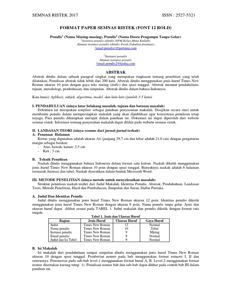 Tamplate Paper UTS | PDF