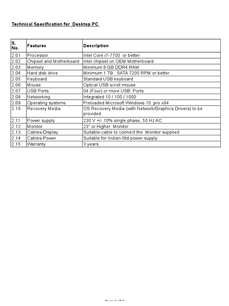 Tech Spec | PDF