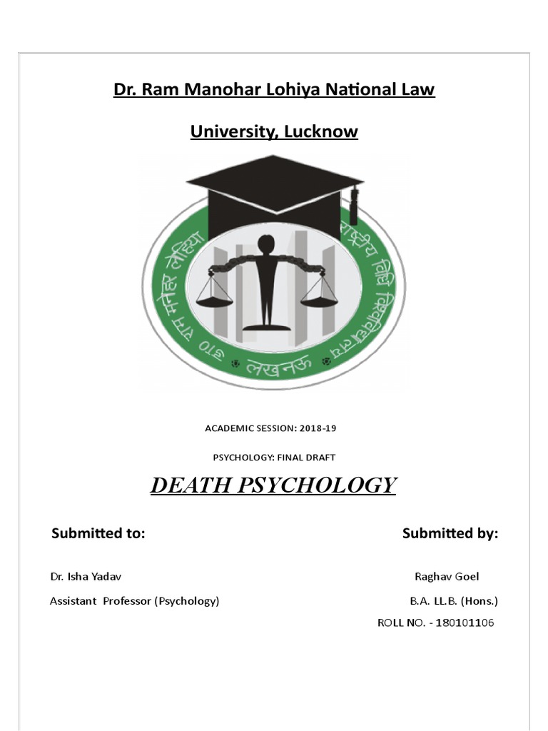 Understanding Death: A Comprehensive Review of the Psychological and ...