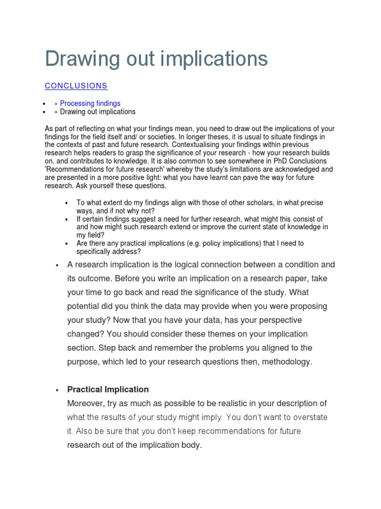 Drawing Out Implications | PDF | Justification | Psychological Concepts