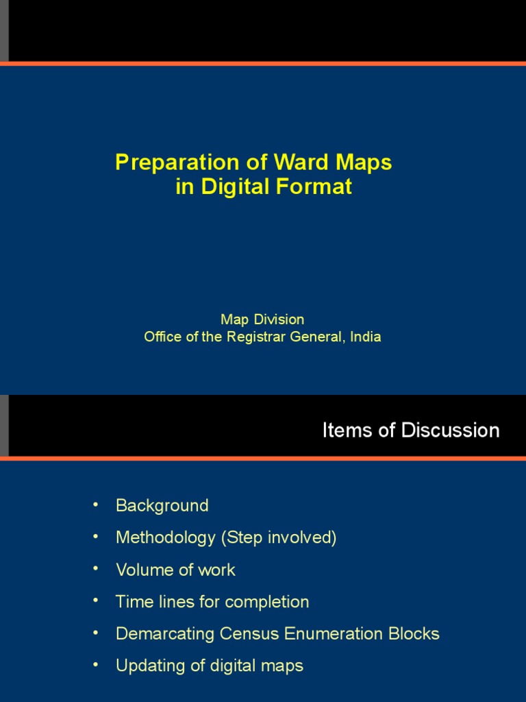 Digital Ward Map Preparation Process | PDF | Census | Information Science