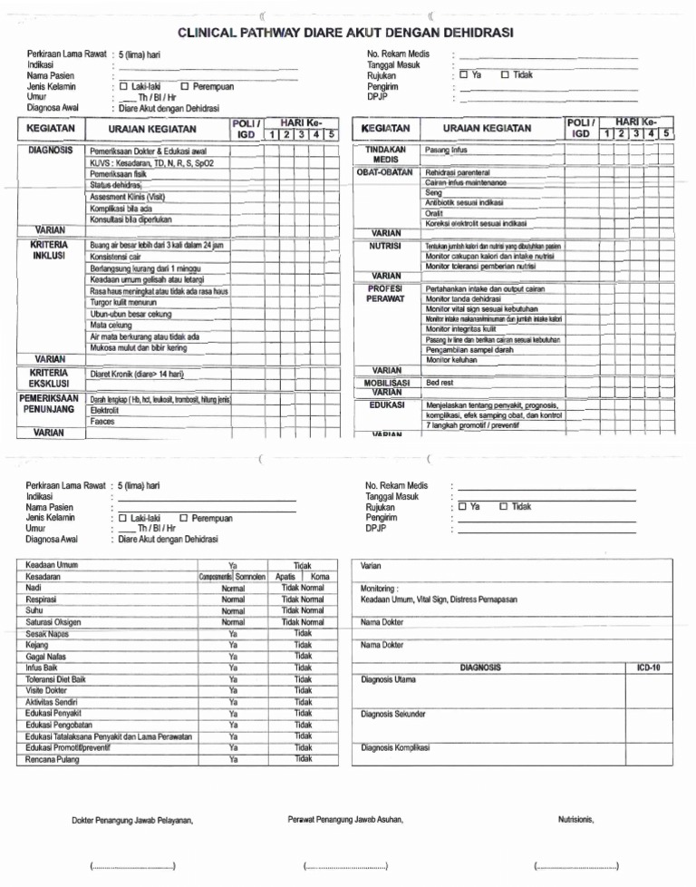 Clinical Pathway - Diare Akut | PDF