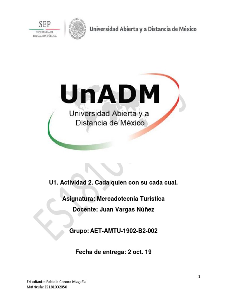 Unadm | PDF | Producto (Negocio) | Business
