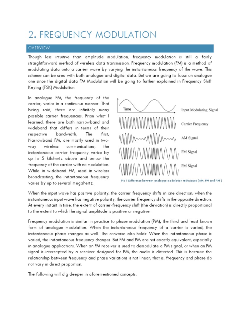 Frequency Modulation | PDF | Frequency Modulation | Modulation