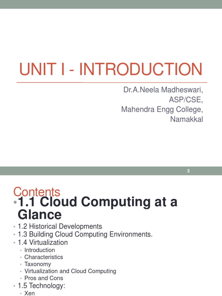 1 - 1 - Cloud Computing at A Glance | PDF | Virtual Machine | Desktop ...