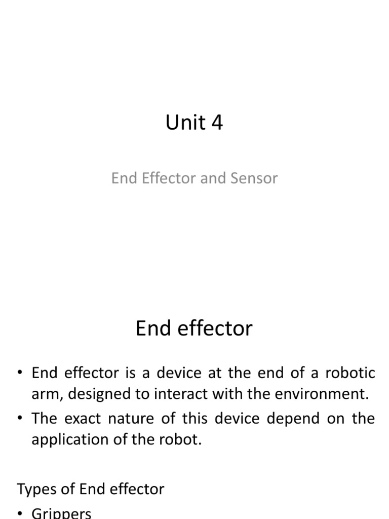 End Effector | PDF | Machines | Mechanical Engineering