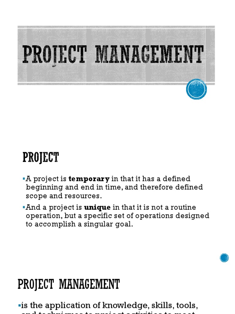 Project Management | Download Free PDF | Project Management | Product ...