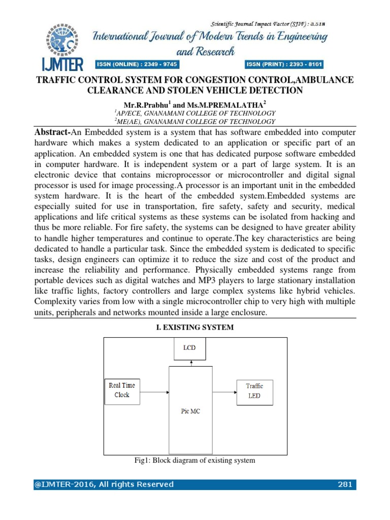 An Intelligent Traffic Control System for Ambulance Clearance and ...