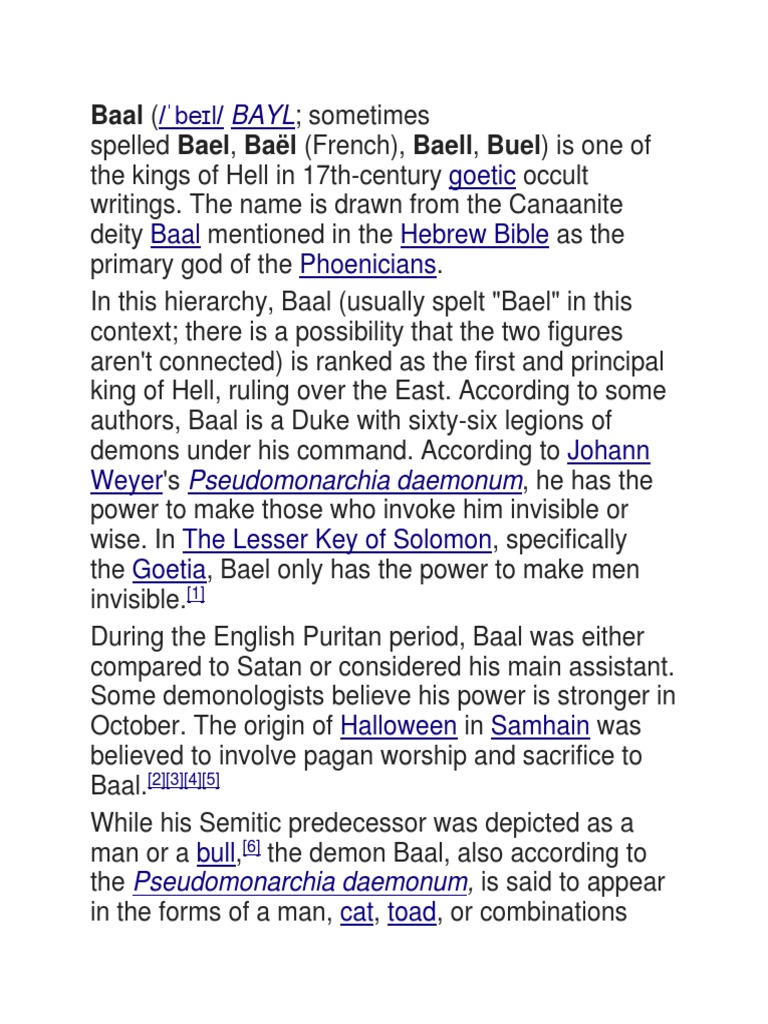 Baal | PDF