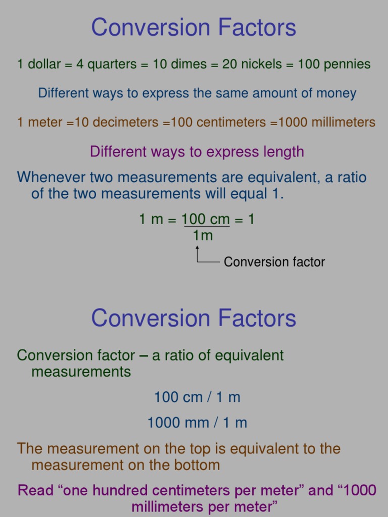 Conversion Factors & Dimensional Analysis | PDF | Density | Scientific ...