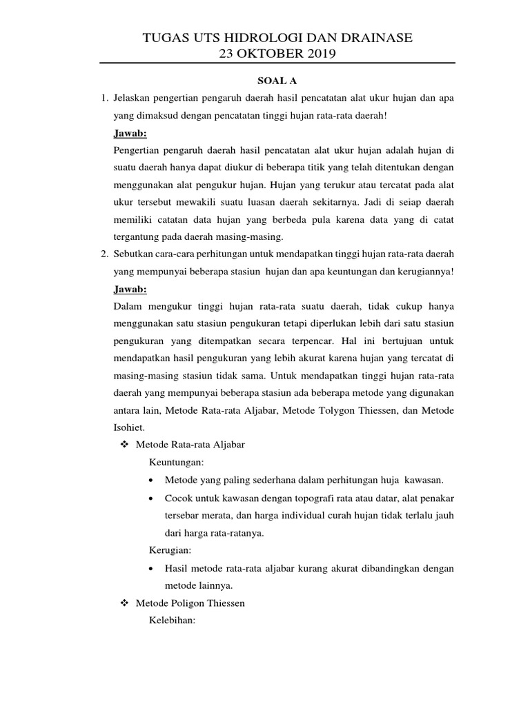 Perhitungan Curah Hujan Metode Raps | PDF