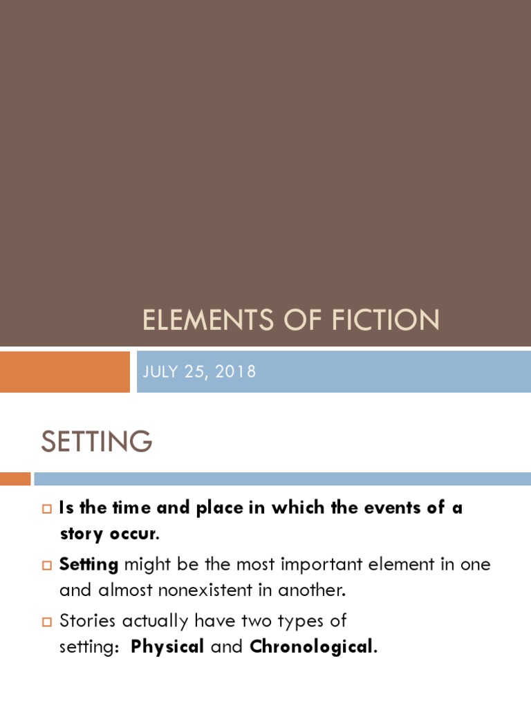 Elements of Fiction | PDF | Plot (Narrative)