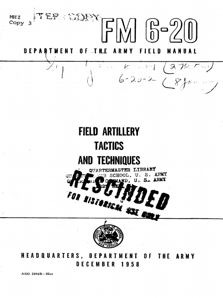 FM6 20 PDF | PDF | Field Artillery | Artillery